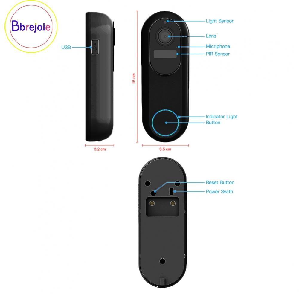Doorbell Video And Voice Intercom Wireless Remote With Camera 5G Video ...