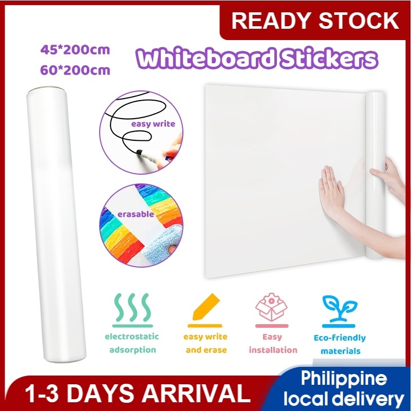 electrostatic adsorption whiteboard wall stickers seamless whiteboard ...