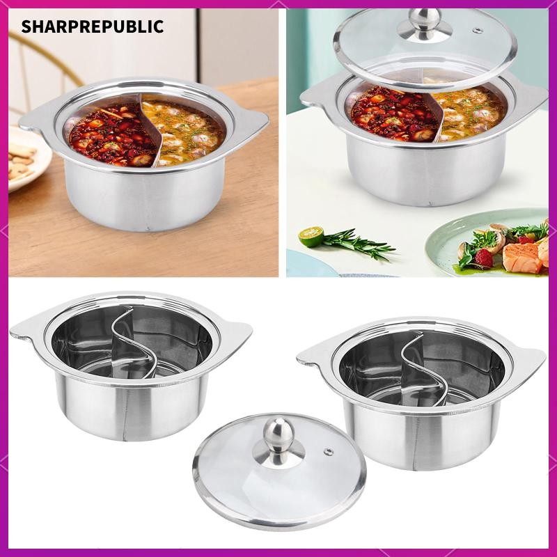 [Sharprepublic] Shabu Hot Pot Cookware, Multipurpose Portable Chinese ...