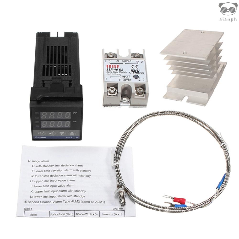 Thermocouple SSR- Kit Docooler Heatsink Temperature 100 FK 02 -V AN SSR ...