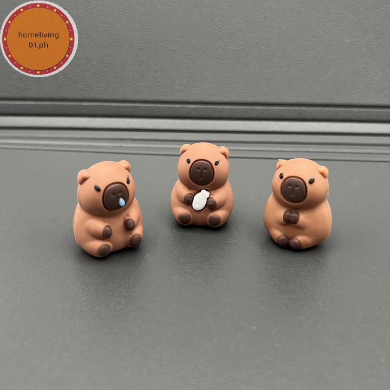 homeliving01 10PCS Cartoon Cute Capybara Pencil Cap Silicone Pen Topper ...
