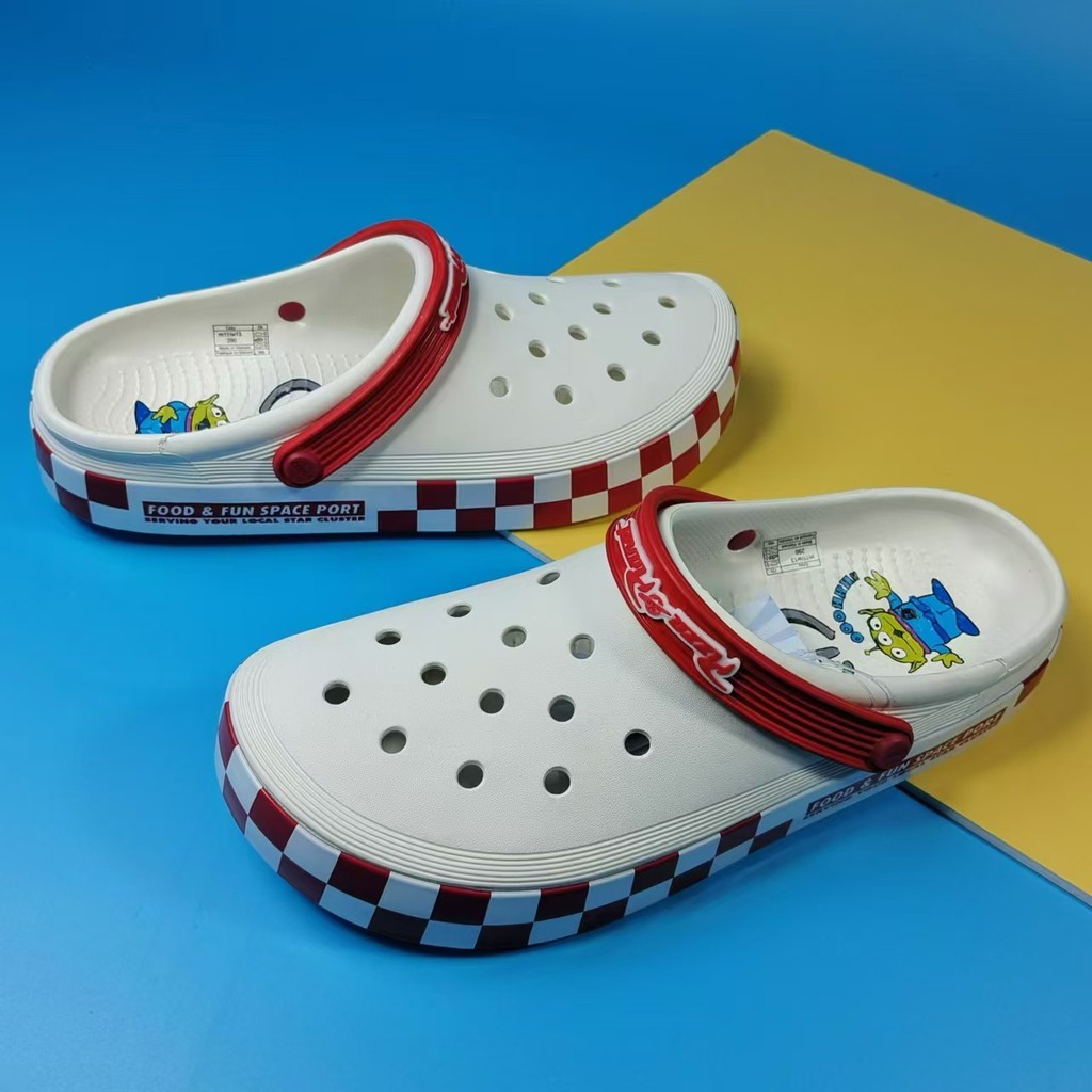 Crocs Sandals Toy Story Man and Woman Cartoon Three-Eyed Alien Pizza ...