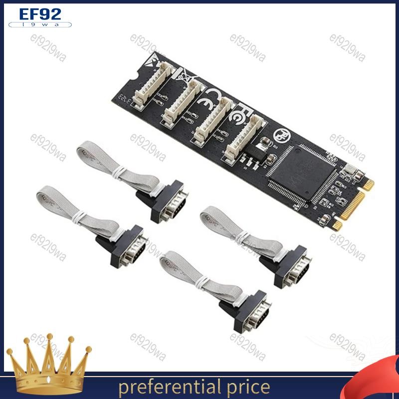 【ef92l9wa】M.2 M+B Key to 4x RS232 Serial Adapter Card M.2 Expansion ...