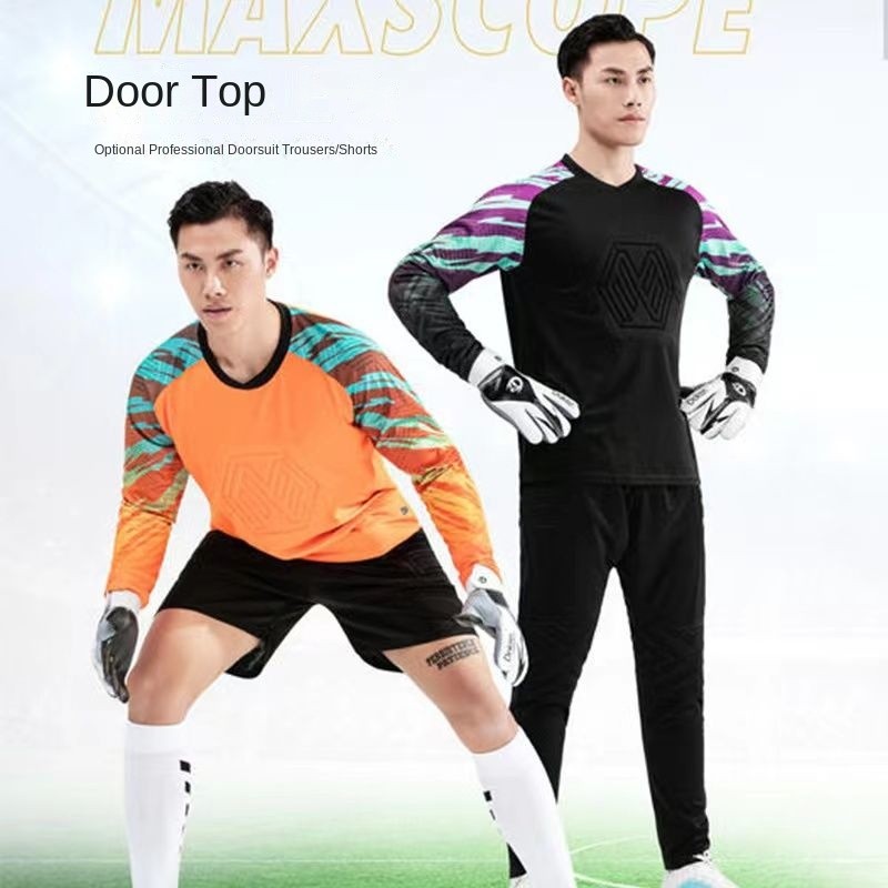 in stock Football Goalkeeper Clothing Customized Soccer Uniform ...