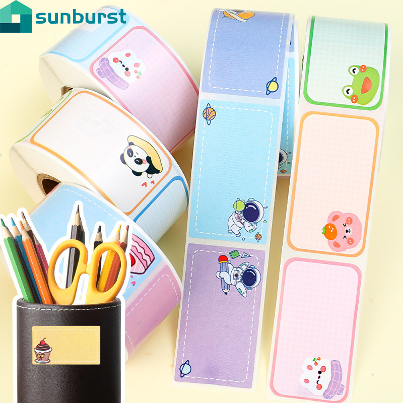 Cartoon Blank Name Tag Stickers - DIY Envelope Sealing Sticker - Self ...