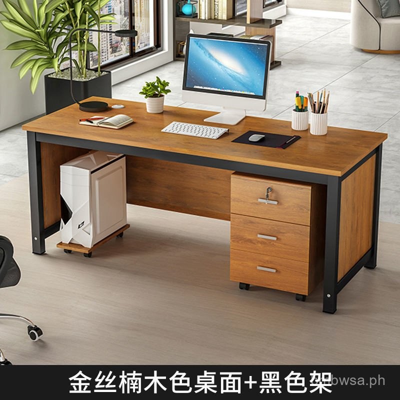 Double Table Single Financial Desk Desk with Drawer Office Table Simple ...