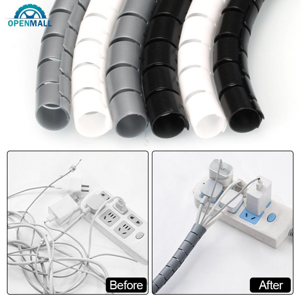 OPENMALL 1M Open Covered Cable Flexible Spiral Wire Net Cable ...