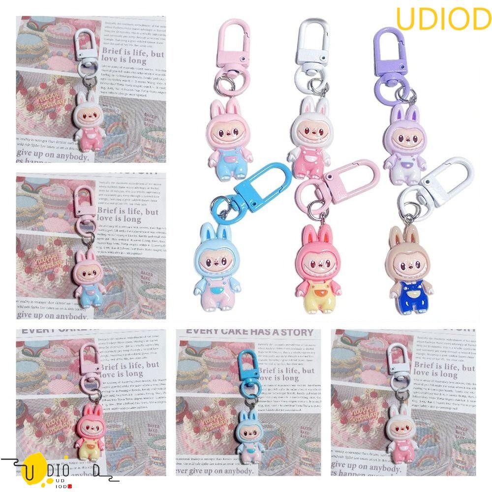 UDIOD Labubu Doll Keychain, Creative Kawaii Labubu Pendant Keyring, Car ...