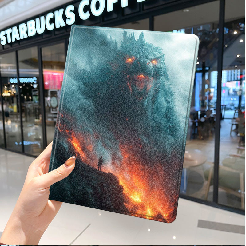 DisneyGodzillaKong Ipad case Air3/4(2024)11in/Pro mini4/5 Triple fold ...