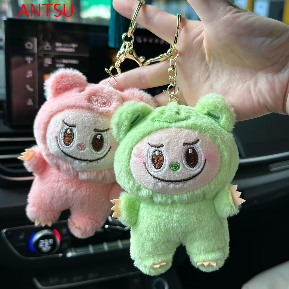 ANTSU Labubu Key Ring, PP Cotton Rabbit Cross Dressing Labubu Doll ...