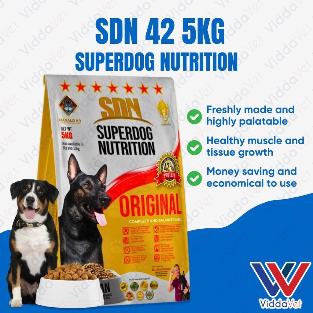 Beef flavor 5 lgs SDN 42 Nutritious Dog Food – 5KG for All Dogs and ...