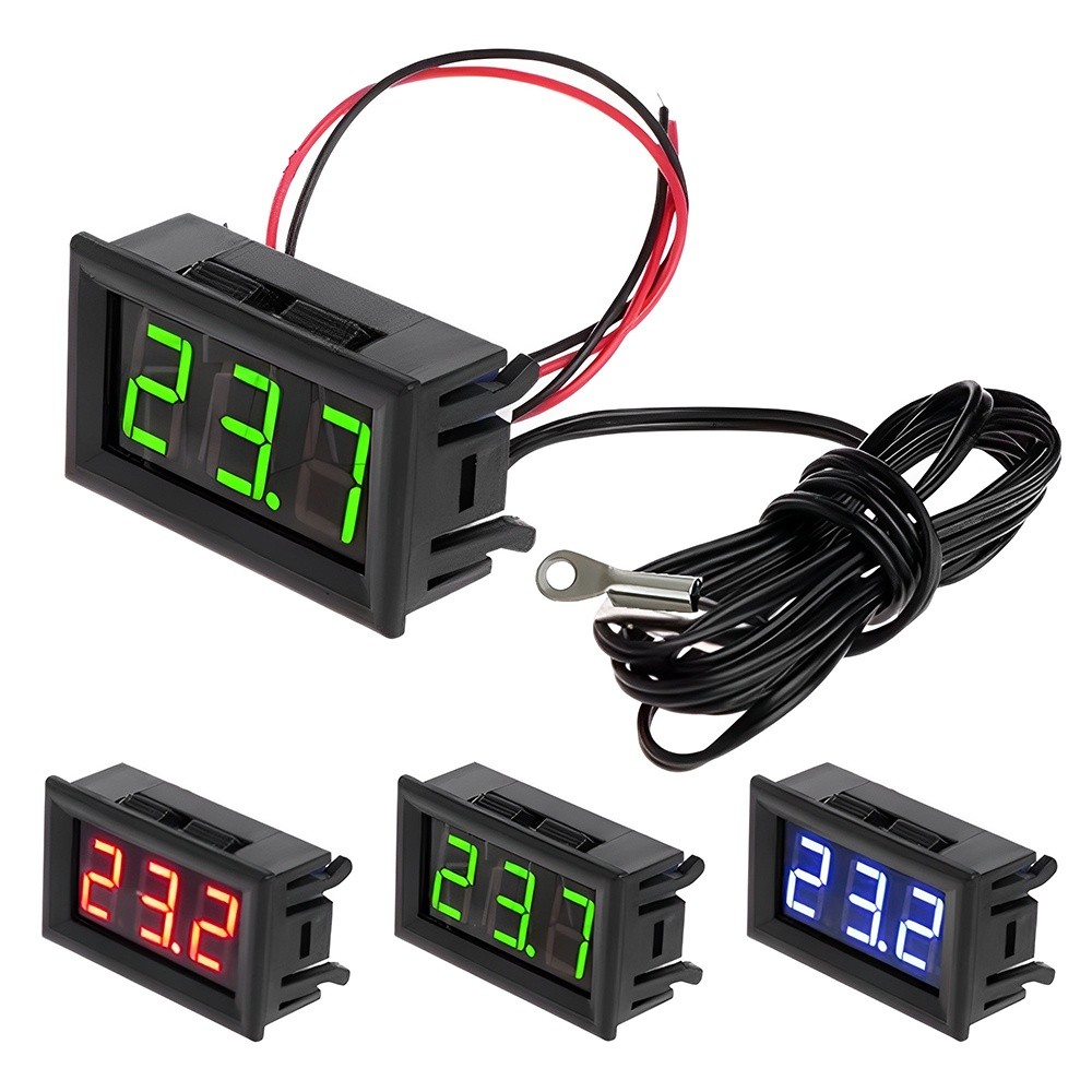 56210 0.56 inch DC 4-28V Digital Thermometer LED Display Fahrenheit ...
