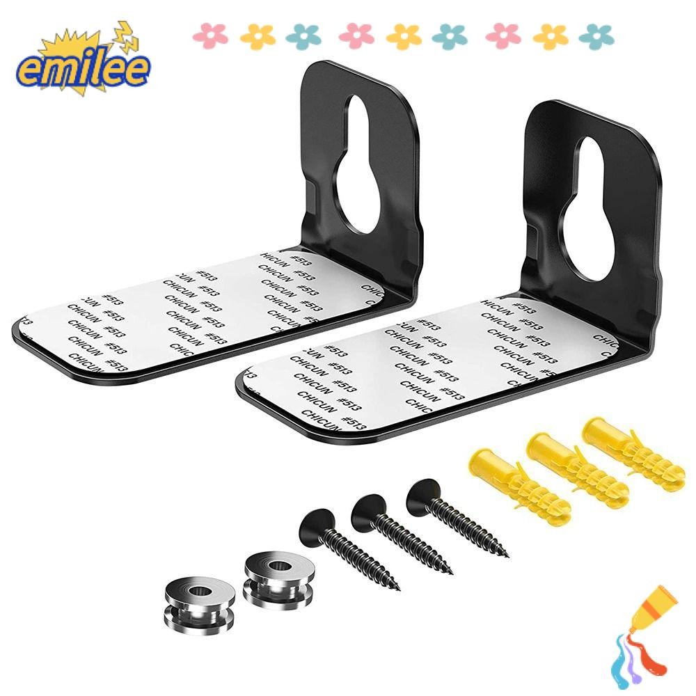 EMILEE 2pcs Sound Bar Mounts, Metal Anti-Drop Speaker Wall Bracket ...