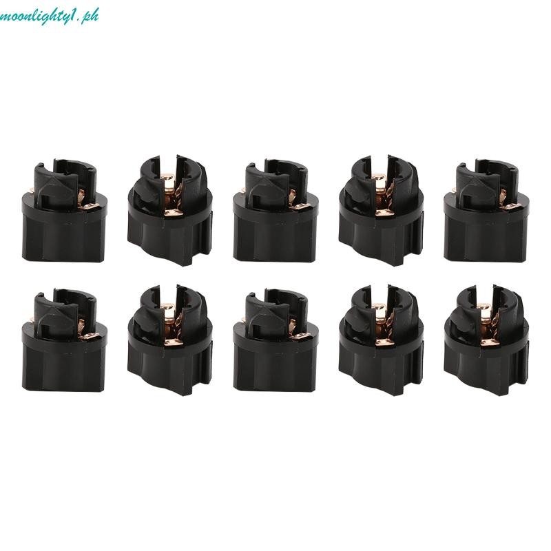 moonlighty1 10 Pack Signal Lamp T5 Led Twist Socket Dashboard Dash ...