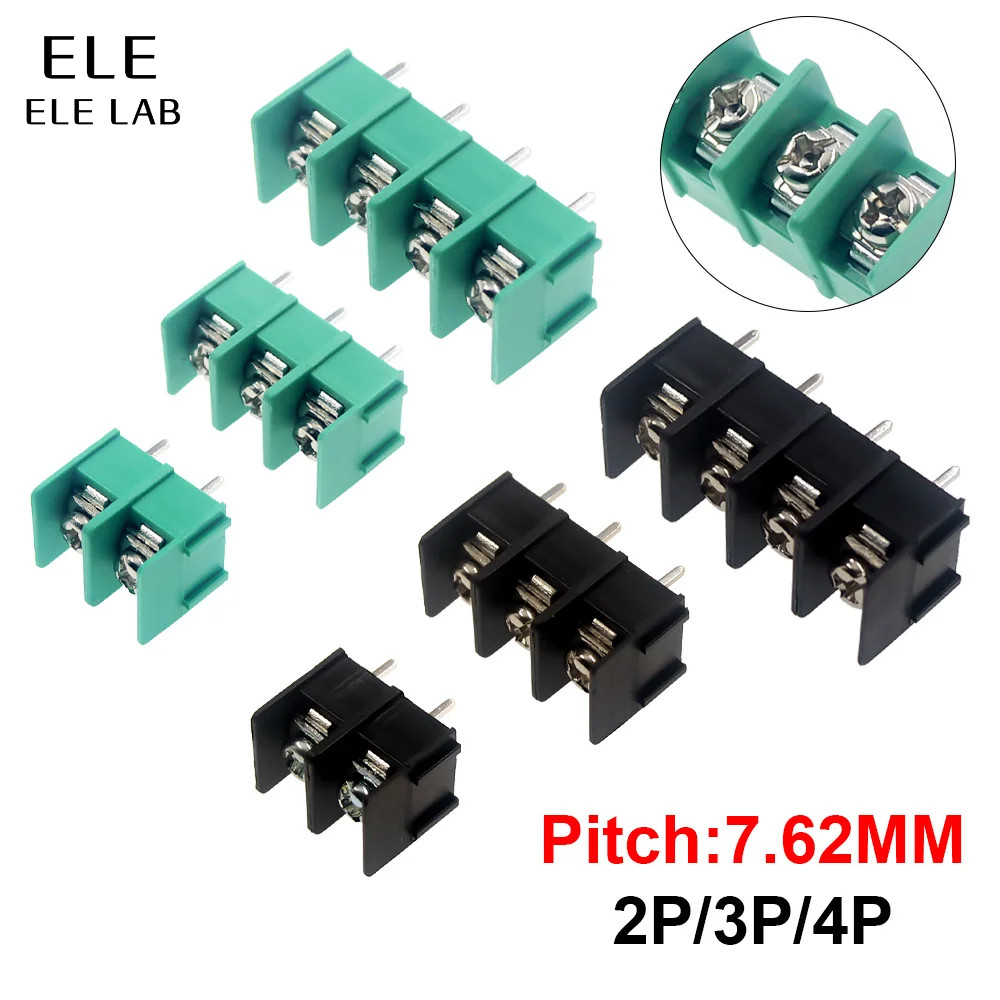 KF7.62 Connector 300V 20A Pitch 7.62mm 2Pin 3Pin 4Pin 6Pin Screw Terminal Block Connector ...