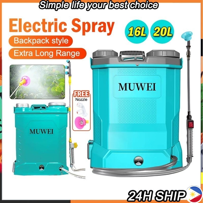 16/20 Liters Electric Sprayer Long Range Knapsack Power Sprayer for ...