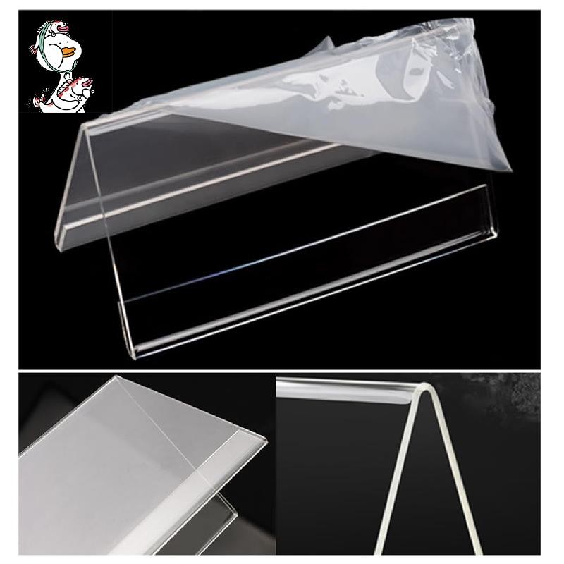 Pack of 8 Acrylic Table Stands Name Stand Holder, 10 x 15 cm Table ...
