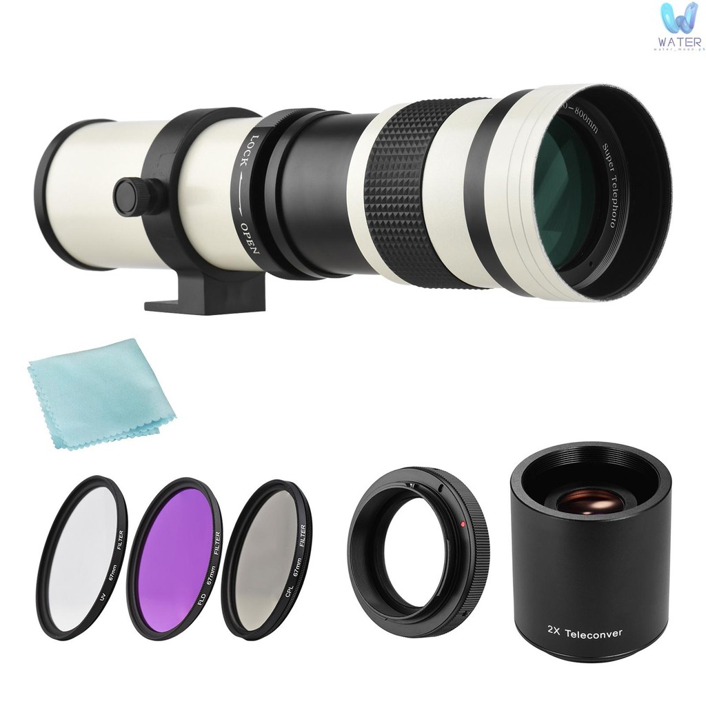 Andoer Camera MF Super Telephoto Zoom Lens F/8.3-16 420-800mm T Mount ...