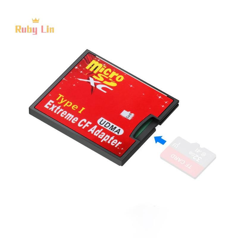 Ruby Lin Dual TF To CF Card Adapter For MicroSD/HC To Compact Flash ...
