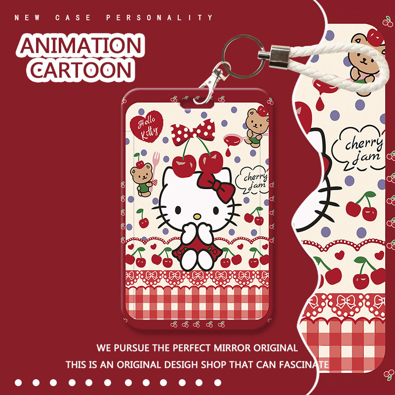 Hello Kitty Card Holder Student Campus Card Cover, ID Card, Bus Card ...