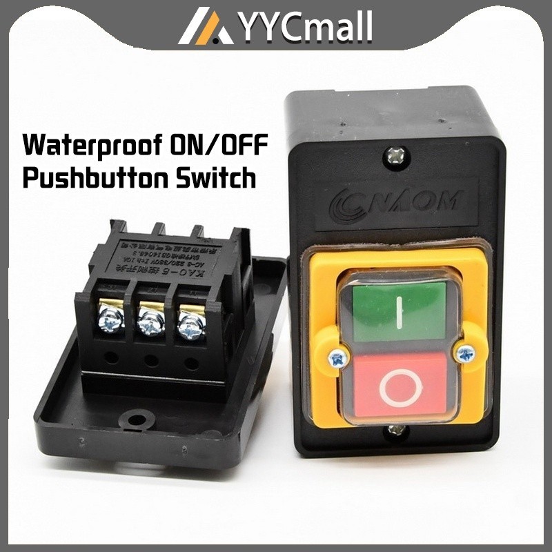 AC 220V/380V 10A KAO-10KH Waterproof On/Off Power Control Starte Push ...