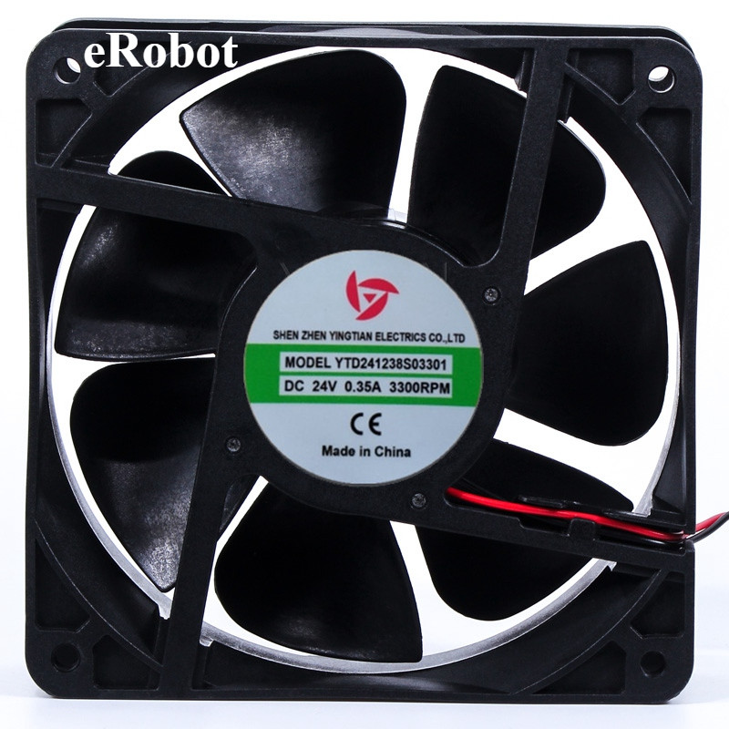 YTD241238S03301 Welding machine cooling fan DC24V 0.35A 120x120x38mm 2 ...