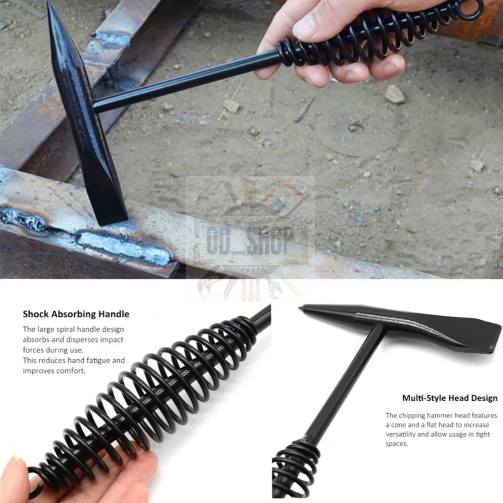 Welding Chipping Hammer Spring Handle Industrial Grade Welding Hammer ...