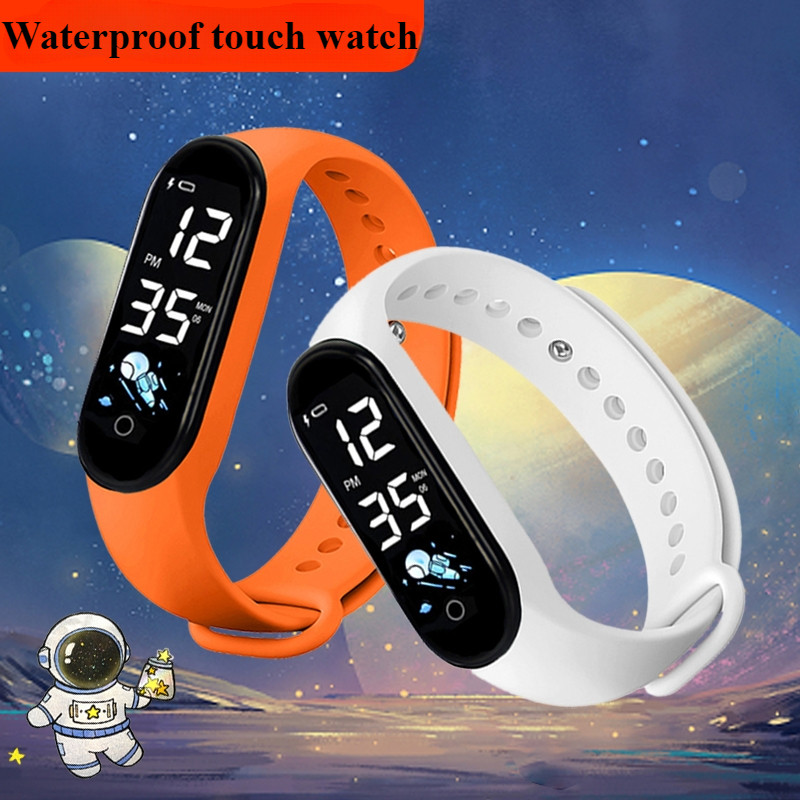 30 meter LED astronaut touch waterproof electronic watch, student ...