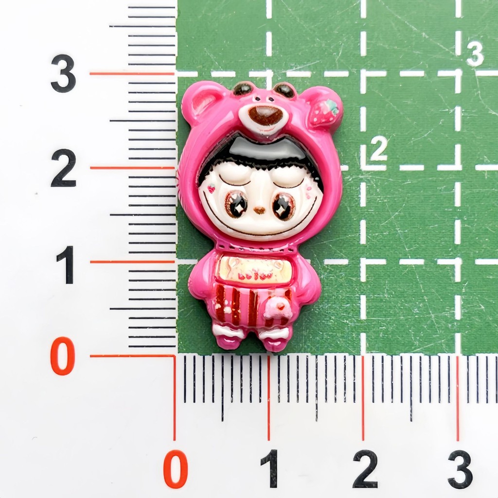 Cartoon PopMart Jibbitz for Crocks Bright Labubu Jibbits Red Labubu ...