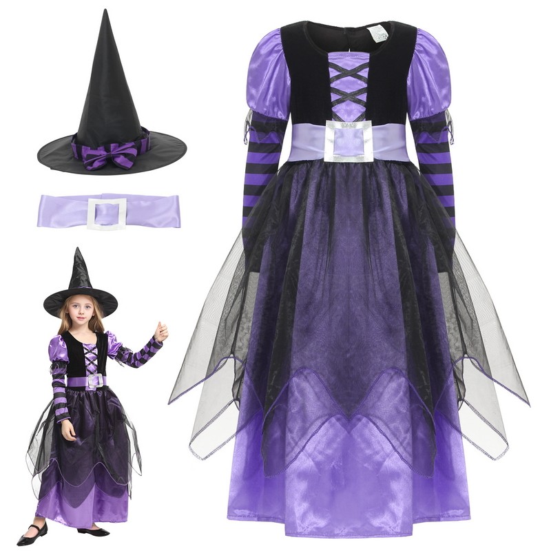 Y Halloween Party Costume Witch For Kids Festival Girls Cosplay Hat ...