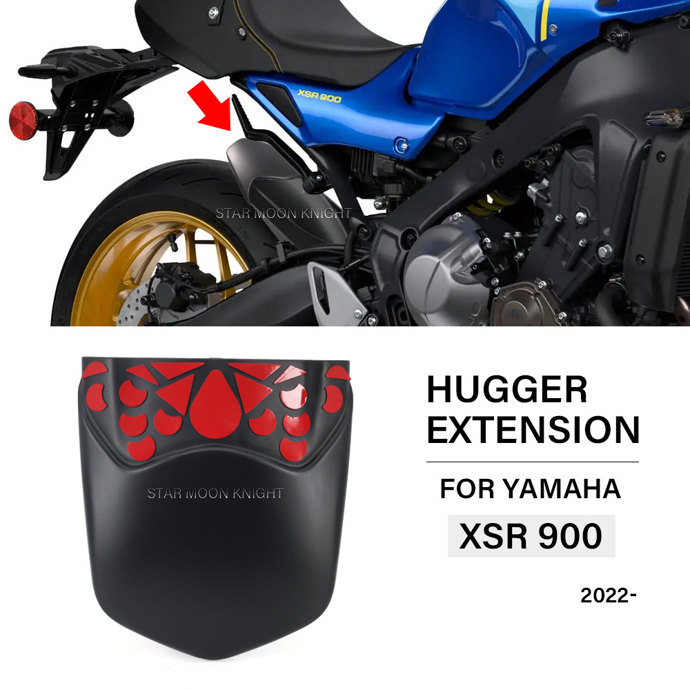 ABS plastic Back Fender Extension Mudguard For YAMAHA XSR900 XSR 900 ...