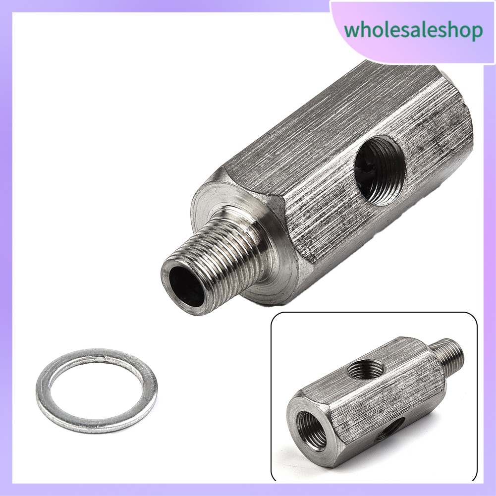 【WOES-PH】1/8inch BSPT Oil Pressure Sensor Tee to NPT Fitting Turbo ...