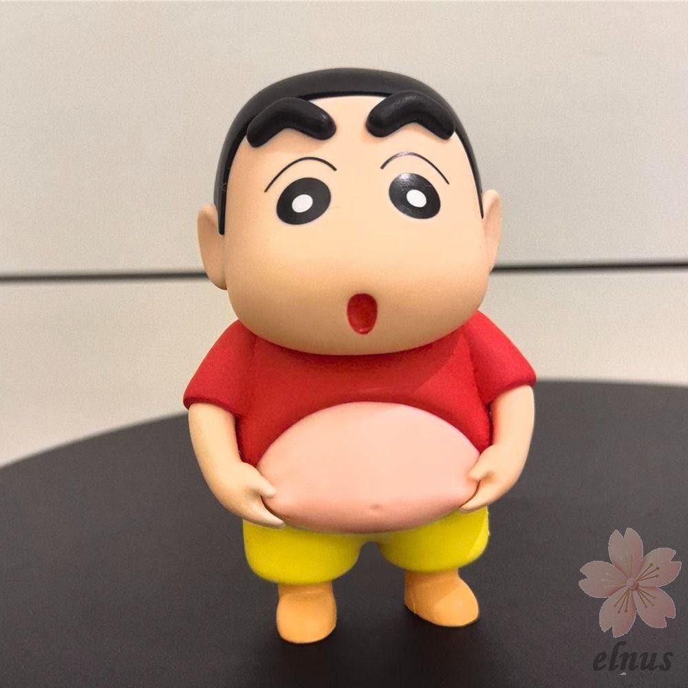 ELNUS Big Belly Crayon Shin-Chan Figure, Soft Silicone Landlord Boochan ...