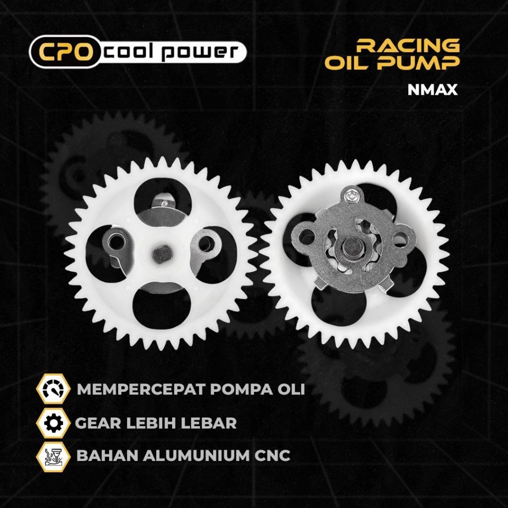 Cpo COOL POWER OIL PUMP NMAX OLD 2DP RACING OIL PUMP TEETH OIL PUMP ...