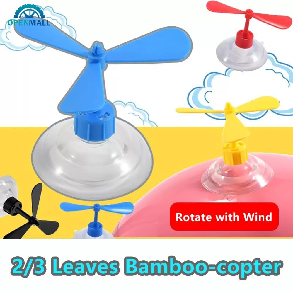 OPENMALL 1pc Helmet Suction Cup 2/3 Leaves Bamboo-copter Childhood fun ...