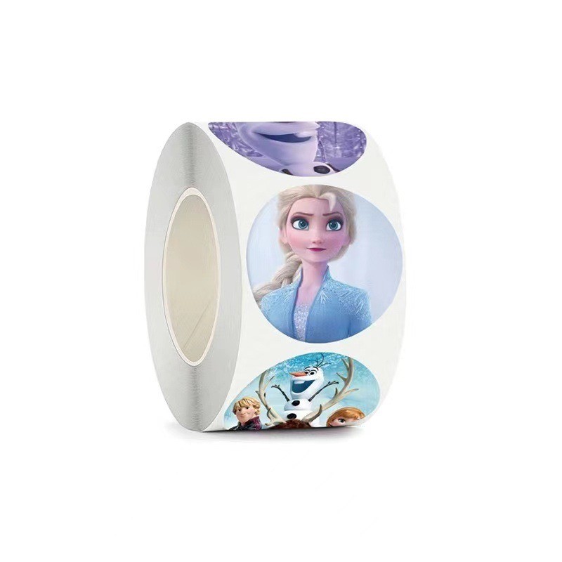 1 Roll Frozen Princess Elsa Anna Stickers Anime Cute DIY Handbook 500 ...