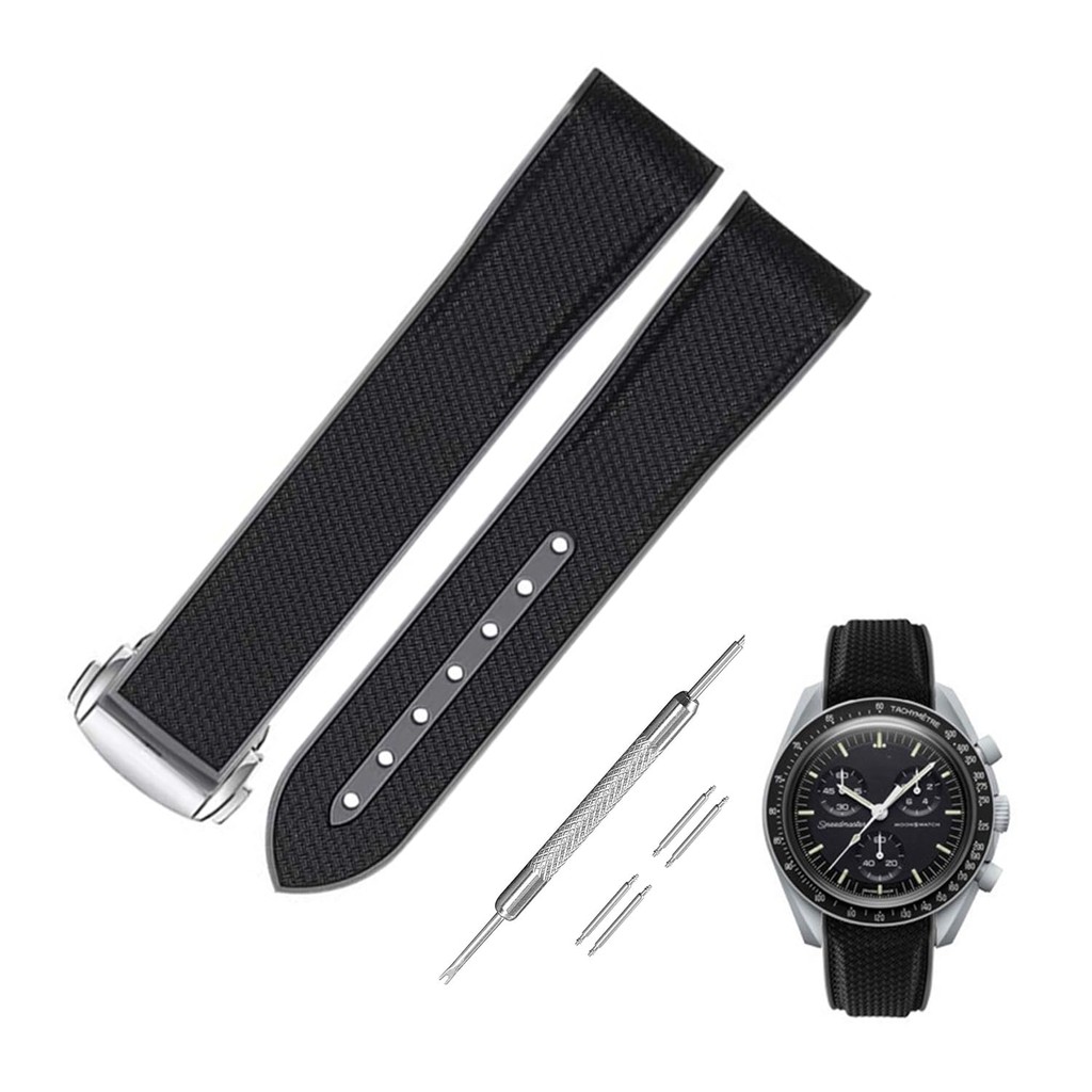 Jumpsunfun 20mm Watch Band for Omega X Swatch Speedmaster MoonSwatch ...