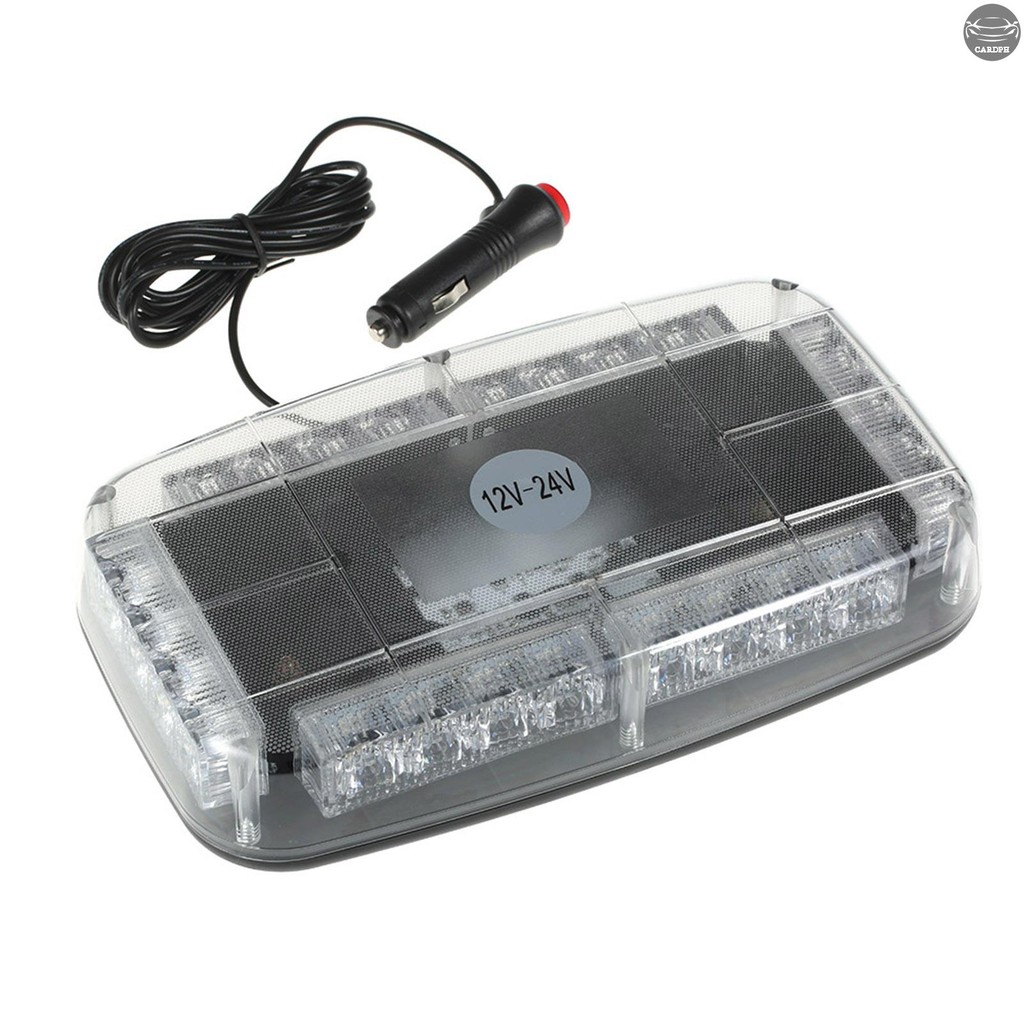 12v Car Roof Led Strobe Lights Bar Police Emergency Warning Fireman ...