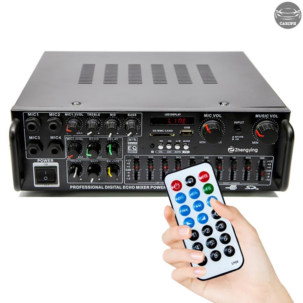 Car Home Theater Stereo Power Amplifier 2-Channel BT Receiver Audio ...