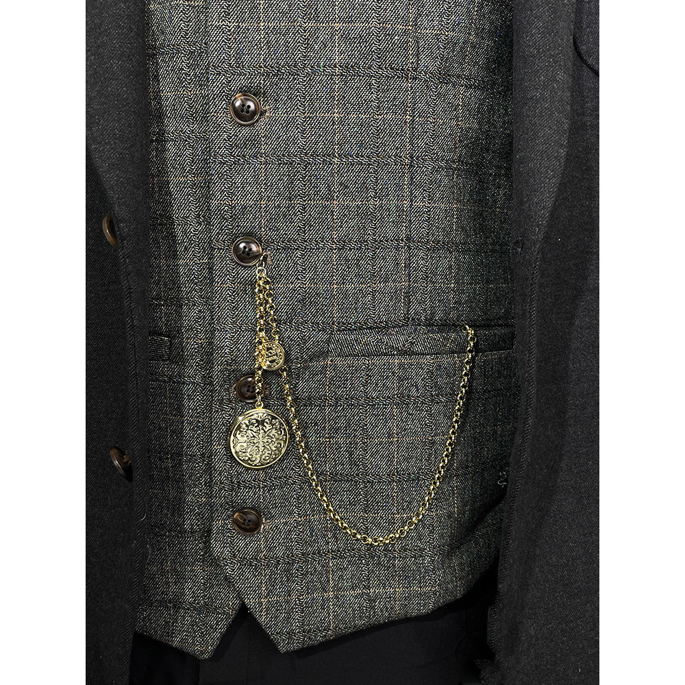 Nostalgic Retro Vest Chain Men's Suit Vest Chain Long Chain Multi ...