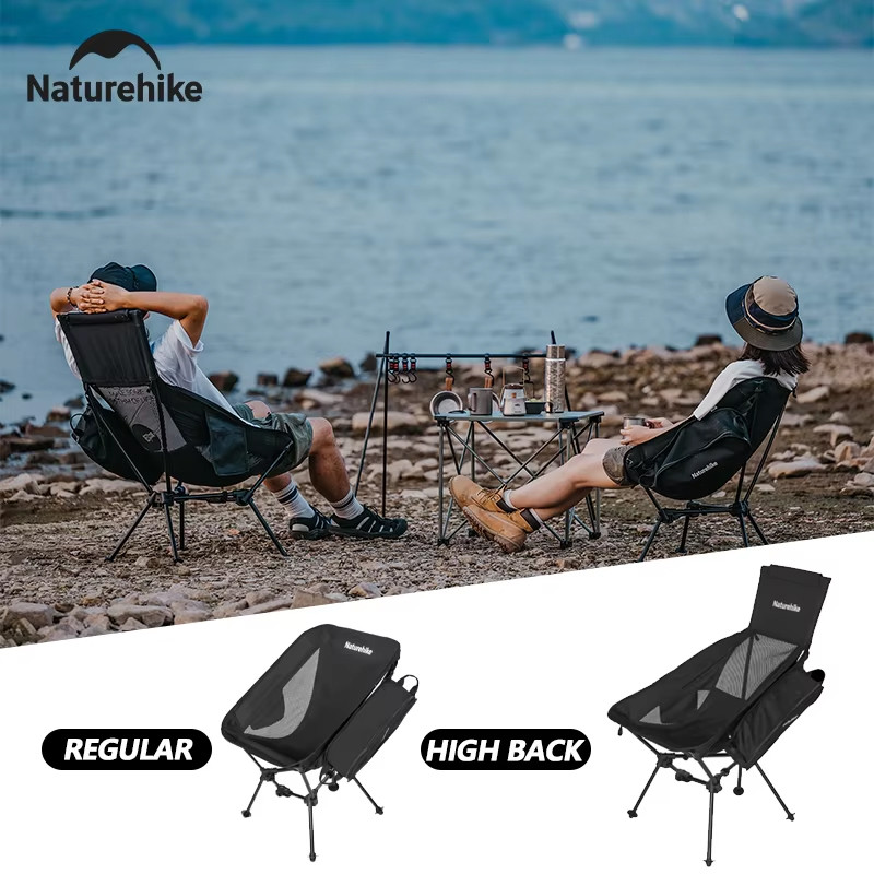 Naturehike Camping Hight Back Moon Chair Outdoor Portable Triangle ...