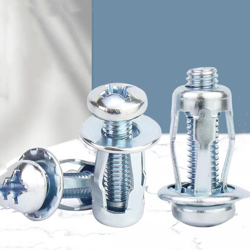 50pcs Petal Rivet Lock Nuts With Screw Fixed Petal Lantern Type Czech ...