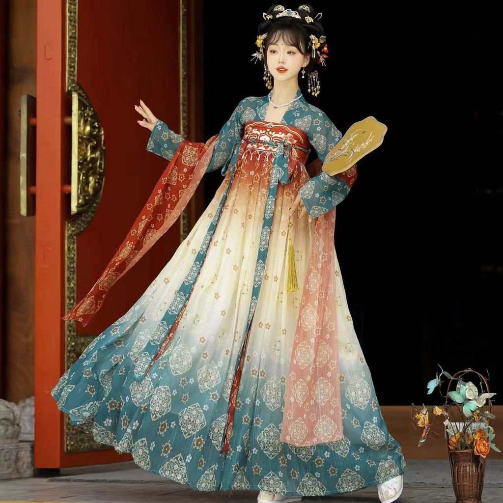 Prosperous Tang Original Daily Hanfu Made in Tang Original Collar Chest ...