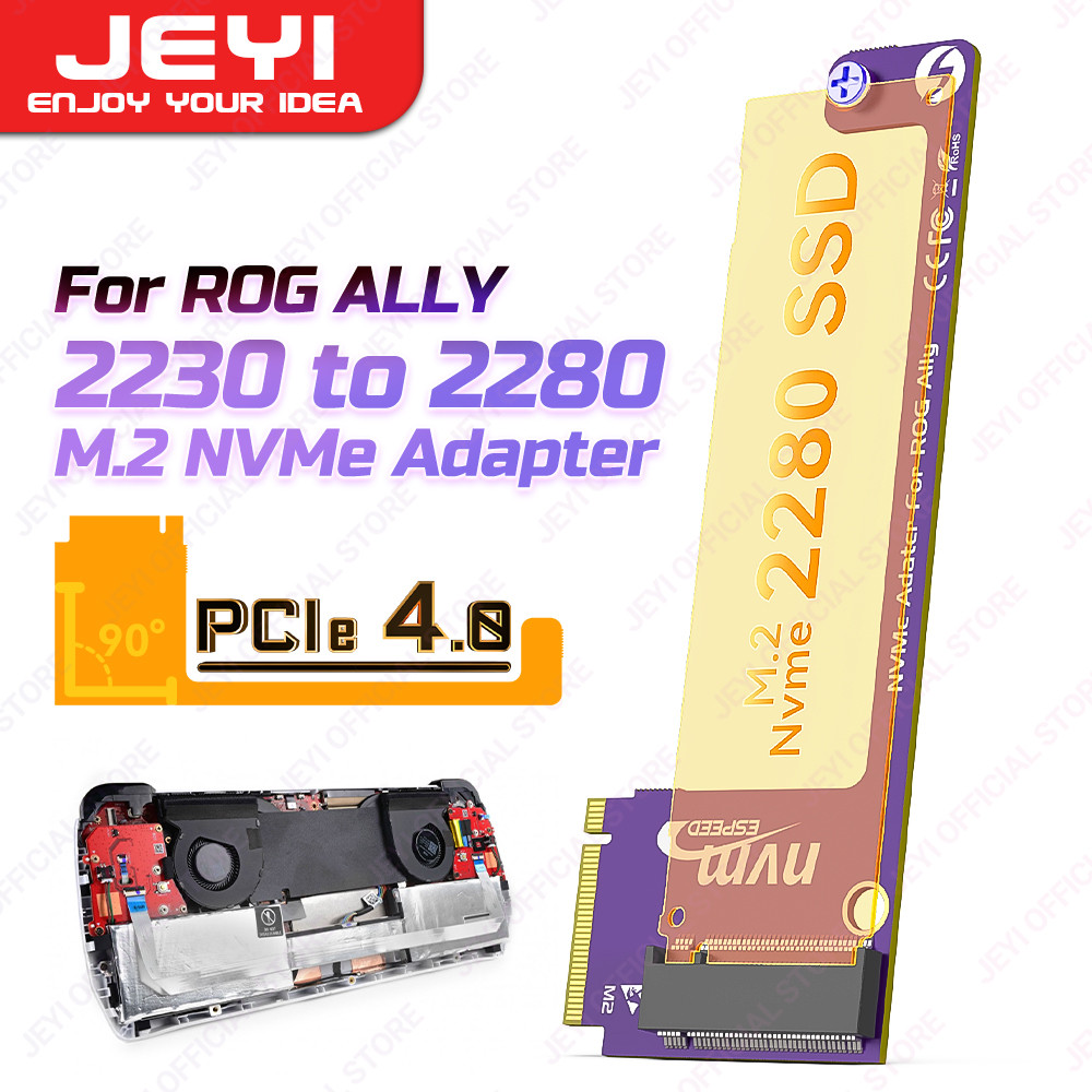 JEYI M.2 Modified Board Compatible with ROG Ally Handheld Game Console Conversion 2230 to 2280 ...