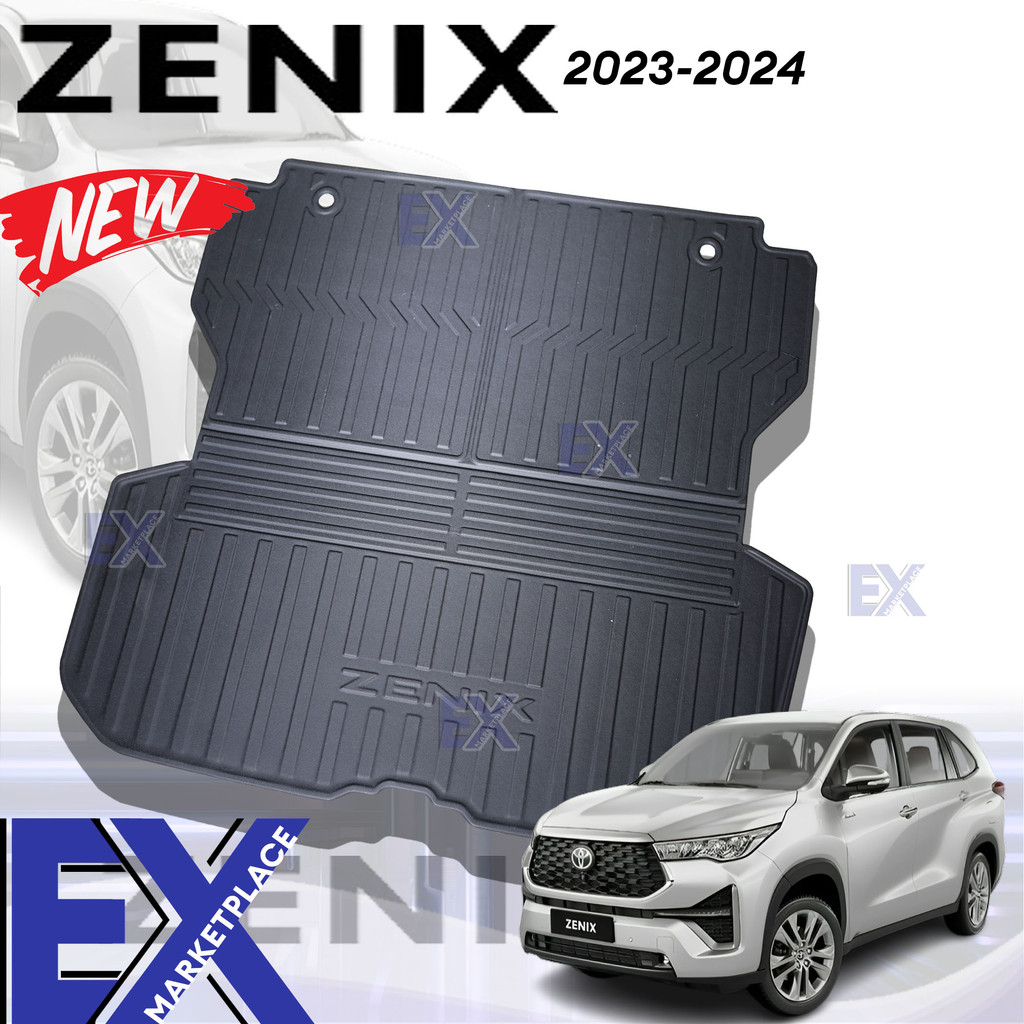 Toyota Zenix 2023 to 2025 Bendable Full Cargo Trunk Tray with Backseat ...