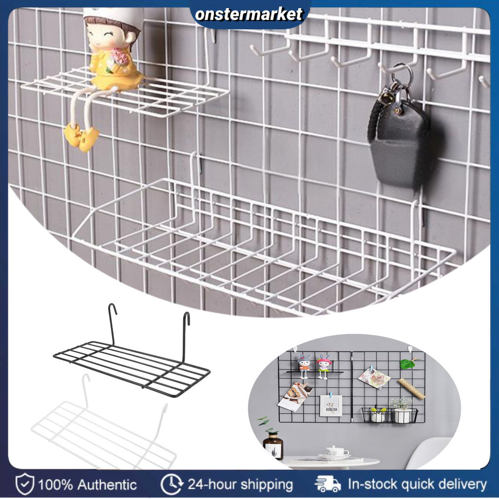 Black Flat Tray Shelf Hanging Single Shoe Rack Display Wall Rack DIY ...