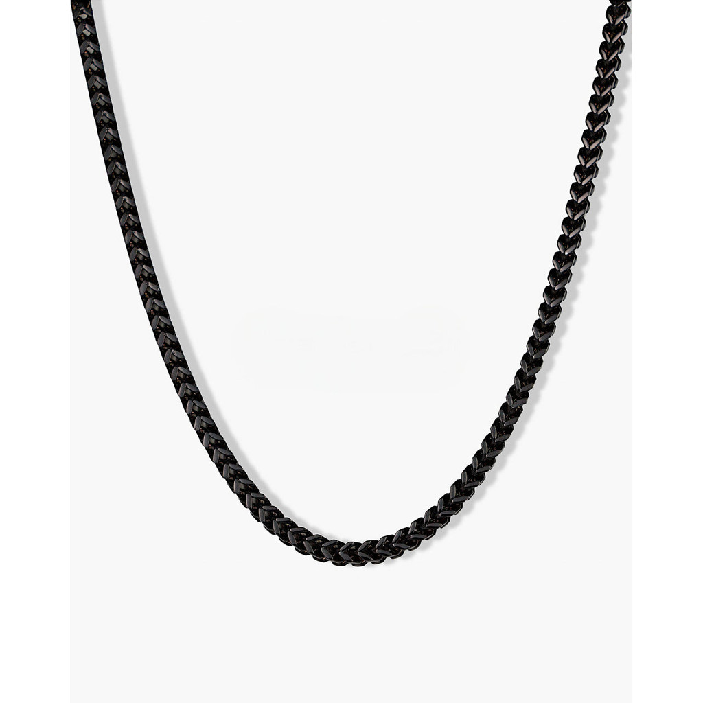 Apollo Sterling - Franco Chain (Black) 4mm | Shopee Philippines