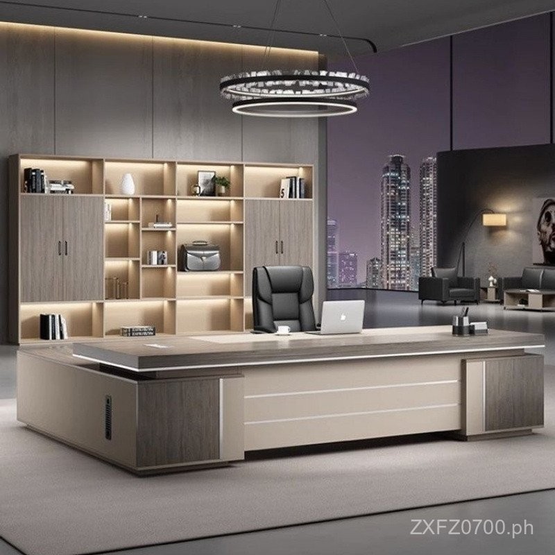 Executive Desk Set Boss Desk Manager Office Simple Desk Chair Modern ...