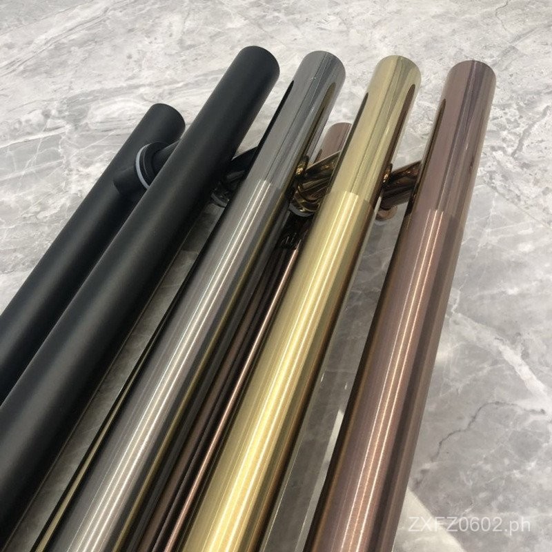 Stainless Steel Push-Pull Handle Pair for Floor Spring Door Wooden Door ...