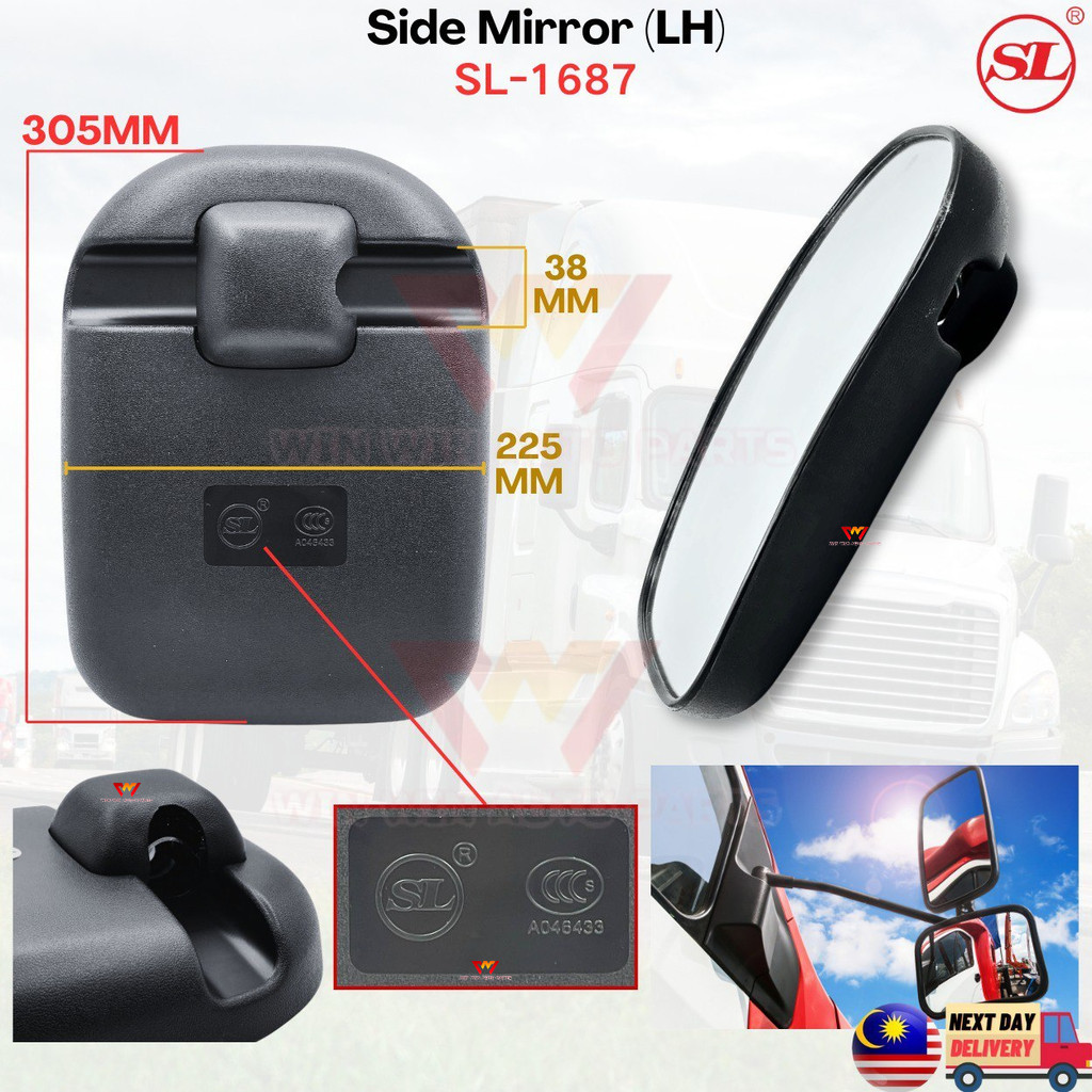SL-1687 Nissan CKB450/CKB520/CKA45/UD Truck CERMIN SAMPING Side Mirror ...